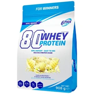 6PAK Nutrition 80 Whey Protein | WPC Instant - Ванилия 908 г