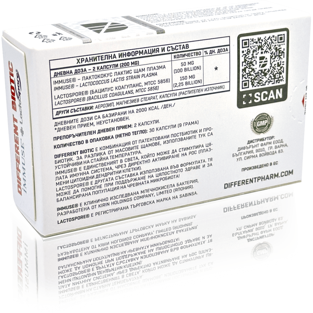 Different Biotic Пробиотик Капсули Топ Цена | Different Pharm