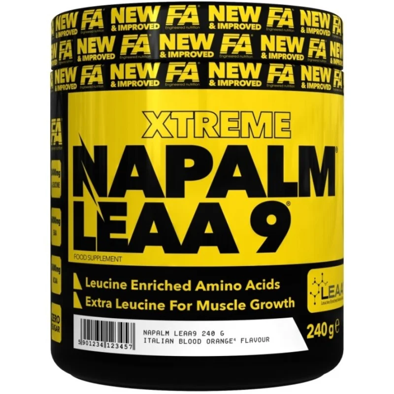 FA Nutrition Xtreme Napalm LEAA 9 | Leucine Enriched Essential Amino ...
