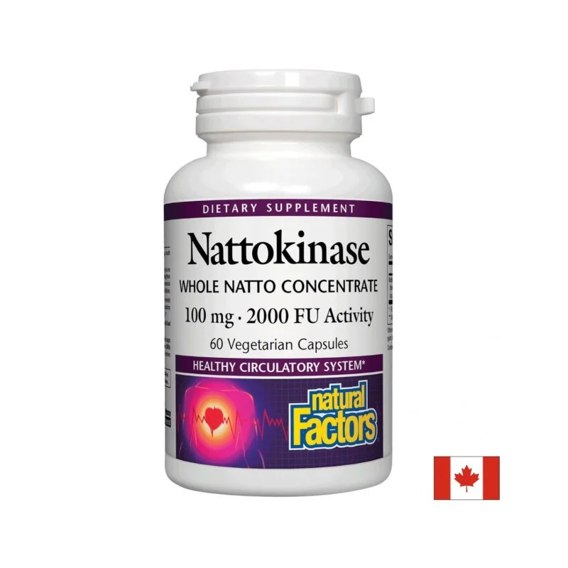 Natural Factors Сърдечно-съдово здраве - Натокиназа Nattokinase Natto ...